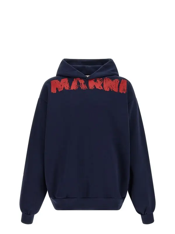 Marni Monolith Hoodie - Blue