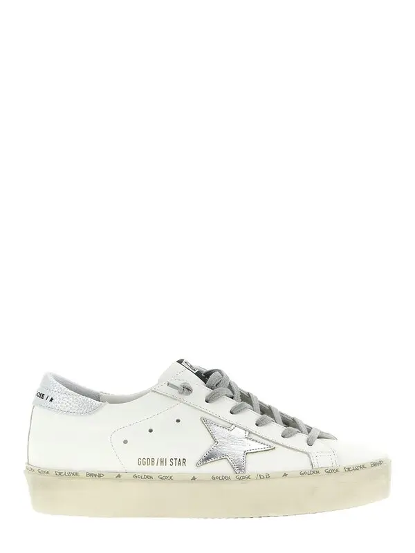 GOLDEN GOOSE Hi Star Sneakers - Silver