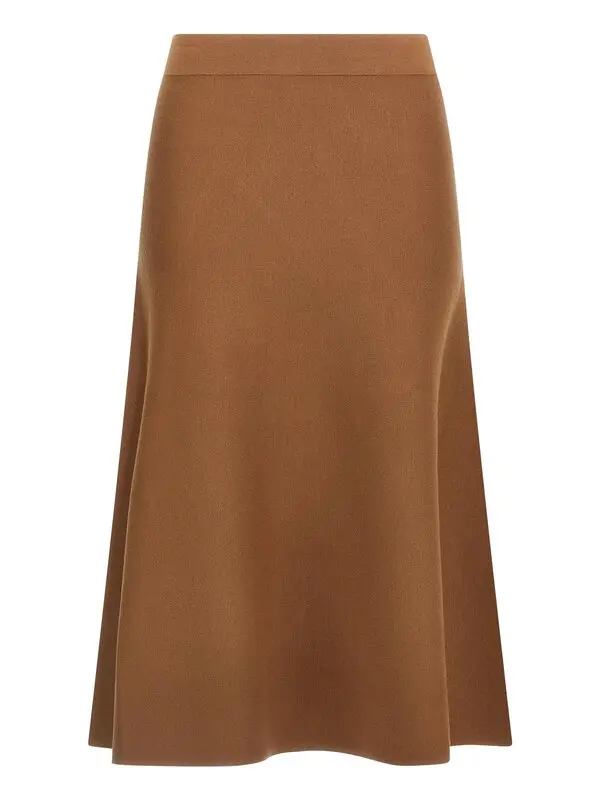 MAX MARA STUDIO Giusy Midi Skirt - Brown