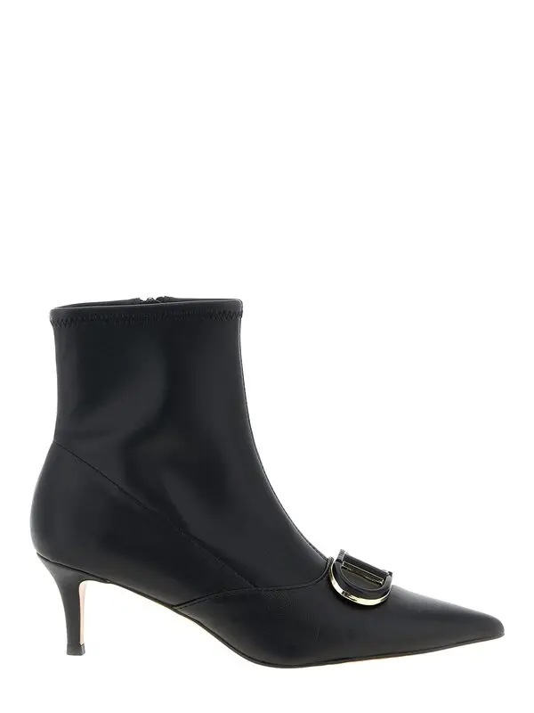 Twin-set Oval T Ankle Boots - Black
