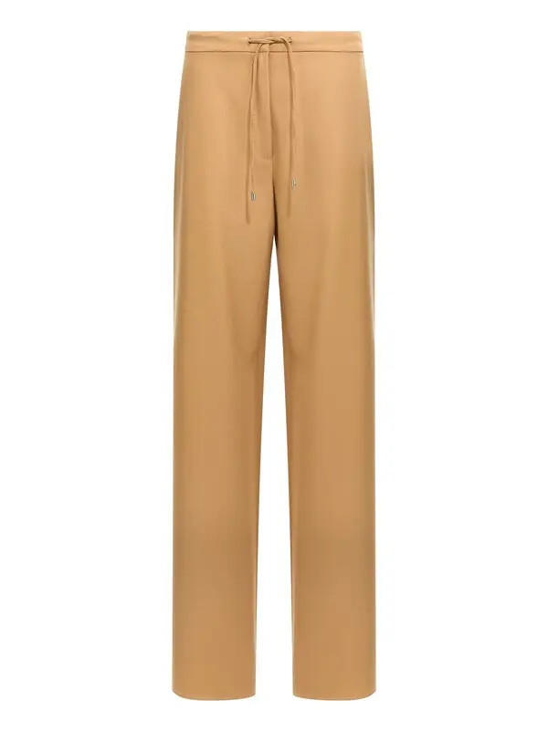 MAX MARA STUDIO Denaro' Wide Leg Pants - Brown