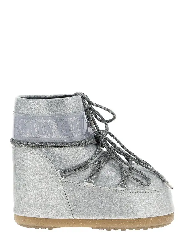 Moon Boot Icon Low Ankle Boots - Silver