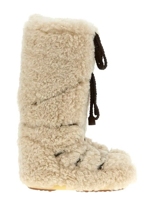Moon Boot Icon Curly Extra Boots - White
