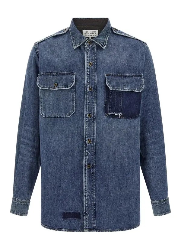 MAISON MARGIELA Denim Shirt - Blue