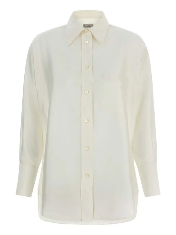 Alberto Biani Silk Shirt - White