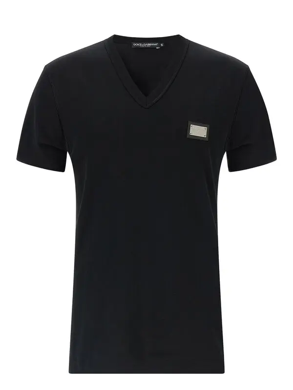 Dolce & Gabbana Logo T Shirt - Black