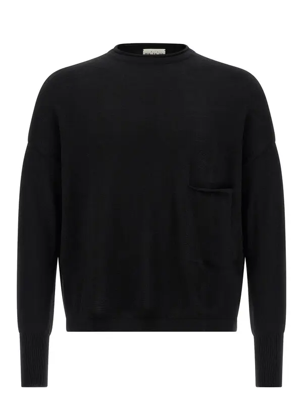 MA'RY'YA Wool Sweater - Black