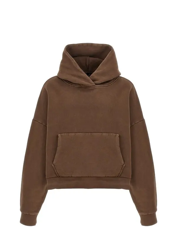 ENTIRE STUDIOS Cropped Hoodie - Brown
