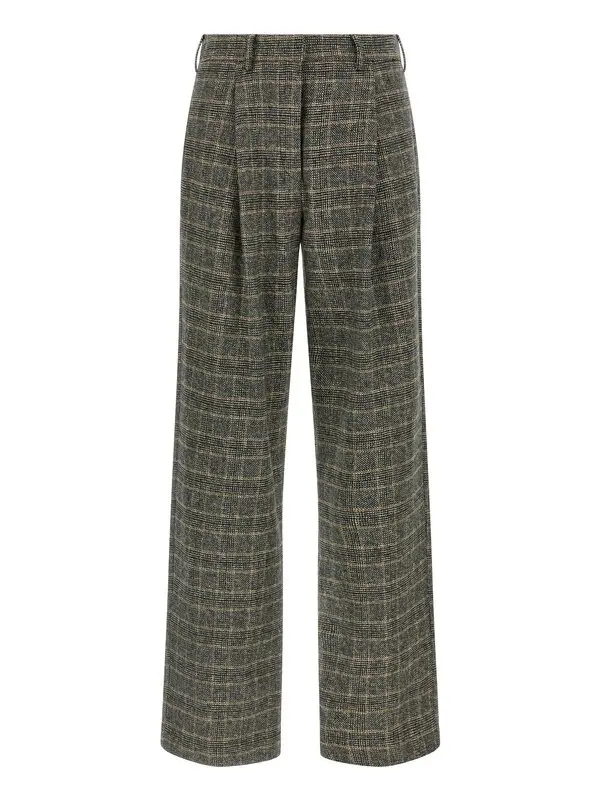 MAISON JEJIA Sally Check Patterned Pants - Multicolor