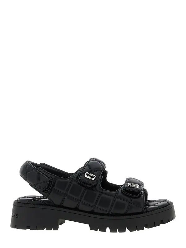Marc Jacobs The Quilted Sunny Sandals - Black