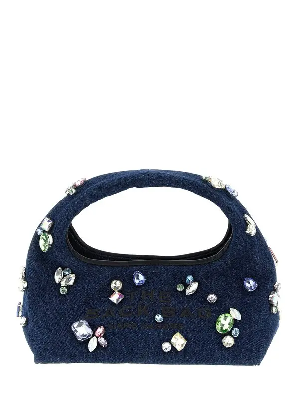 Marc Jacobs The Gem Denim Mini Sack' Handbag - Blue