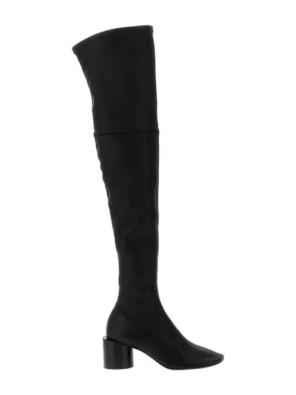 JIL SANDER Nappa Leather Over-the-knee Boots - Black