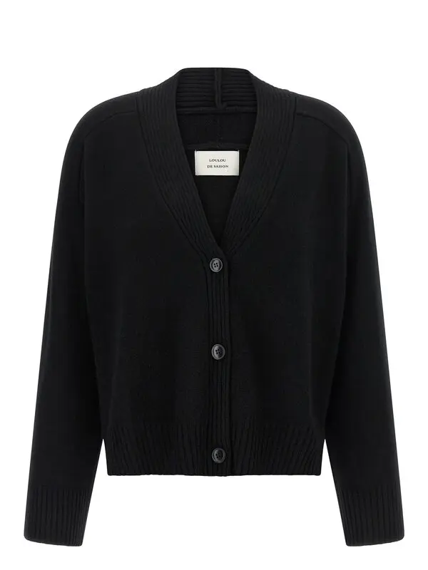 Loulou De Saison Kaia Cashmere Cardigan - Black