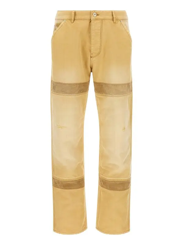 WALES BONNER Sierra Straight Leg Pants - Beige