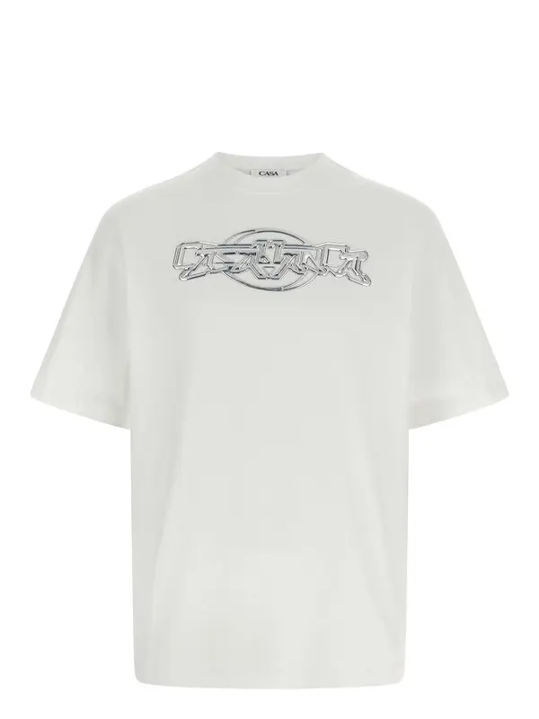Casablanca Chrome' T Shirt - White