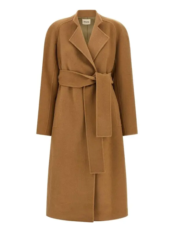 Khaite Deena Wool Coat - Brown