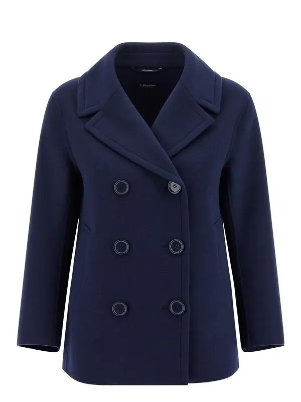 Max Mara Elise Wool Coat - Blue