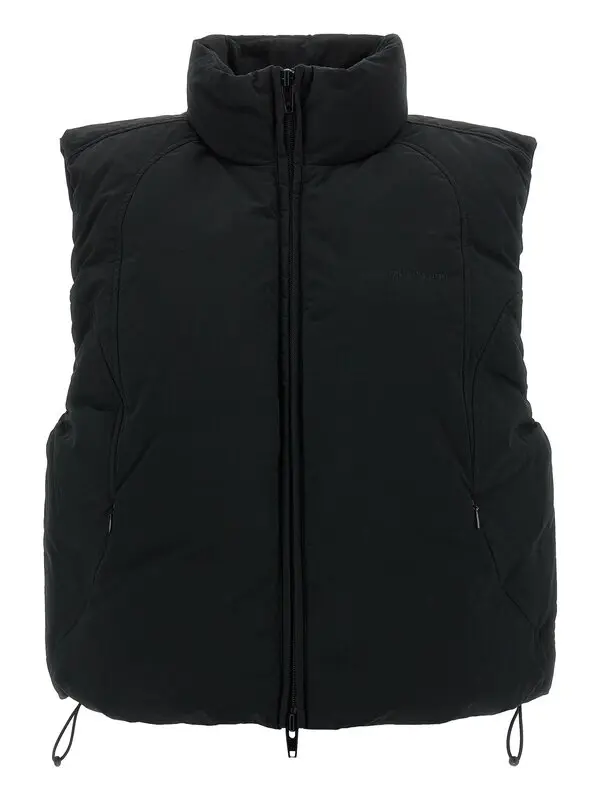 Alexander Wang Puffer Cropped Vest - Black