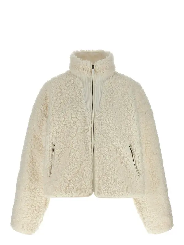 ENTIRE STUDIOS Teddy-effect Jacket - White