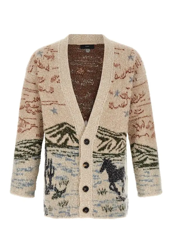 Alanui Sunset Riders Cardigan - Beige