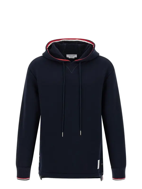 Thom Browne Rwb Tape Hoodie - Blue