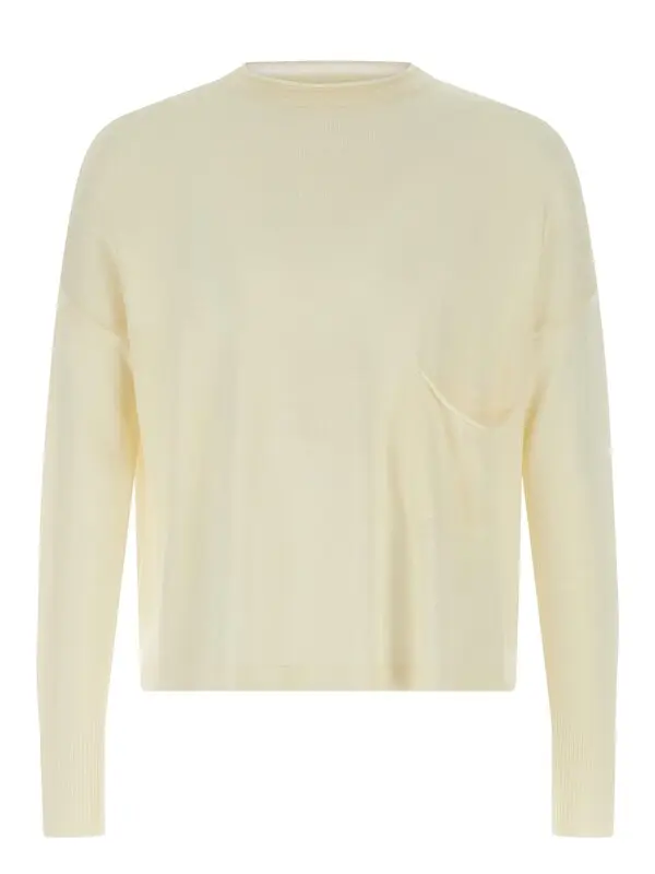 MA'RY'YA Wool Sweater - White