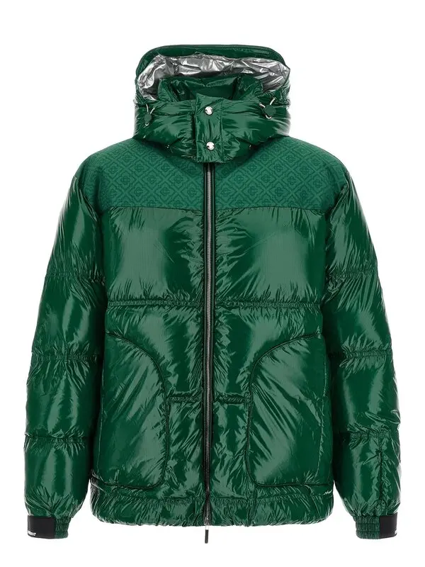 Casablanca Nylon Puffer Down Jacket - Green