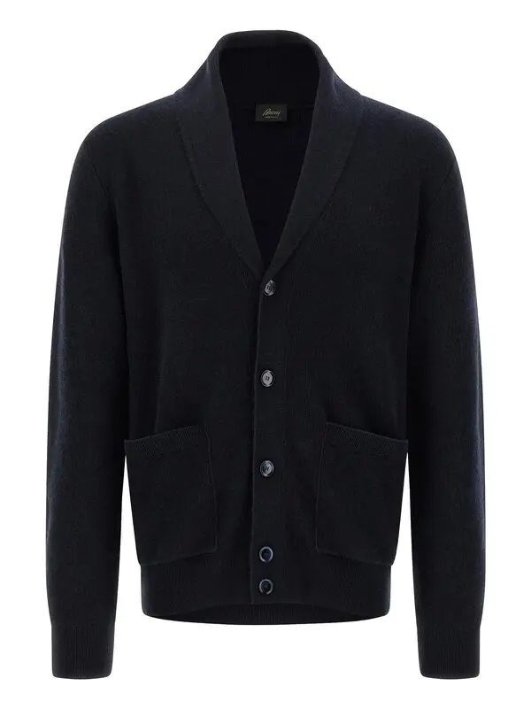 Brioni Cashmere Cardigan - Blue