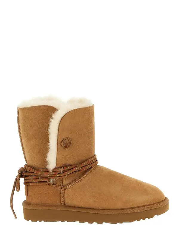 UGG Bailey Tie Ankle Boots - Brown