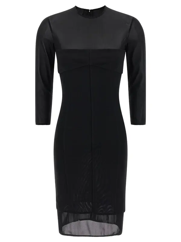 Pinko Stretch Midi Dress - Black