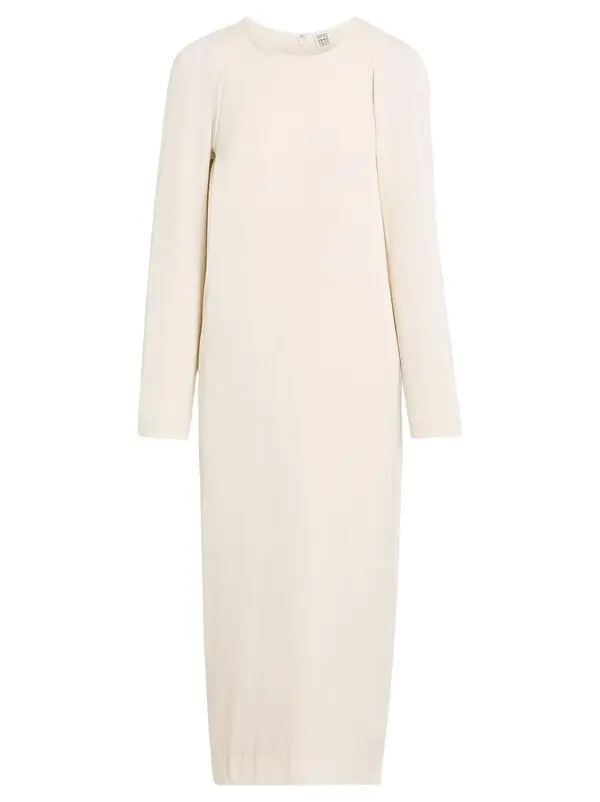 TOTEME Crepe Midi Dress - Cream