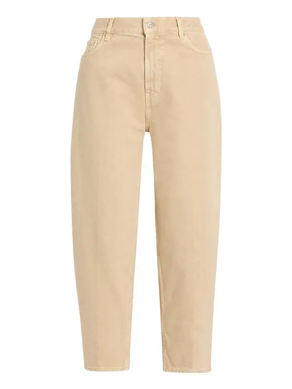 TOTEME High-rise Tapered Jeans - Beige