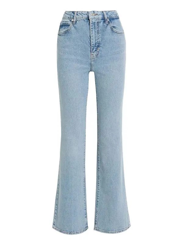 FRAME The Arrow High-rise Bootcut Jeans - Light Denim