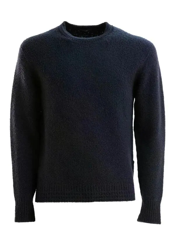 DRUMOHR Textured Crew-neck Sweater - Blue