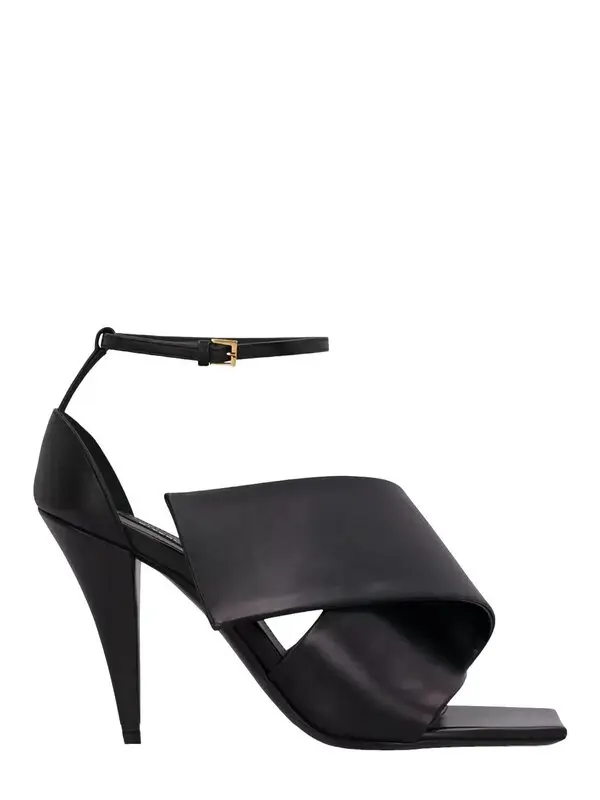 Givenchy 100mm Wrapped Ankle-strap Sandals - Black