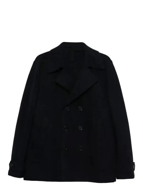 Harris Wharf London Double-breasted Wool Jacket - Blue