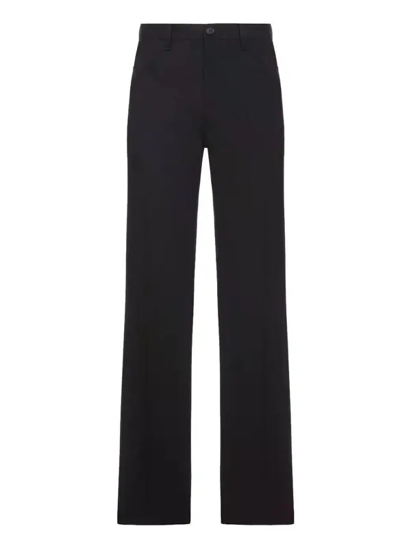 Balenciaga Tailored Cotton Trousers - Black