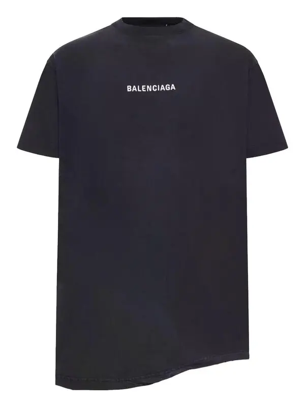 Balenciaga Layered Cotton T-shirt - Black