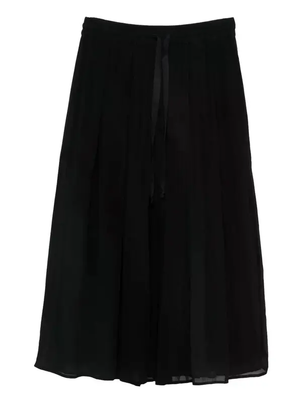 Kristensen Du Nord Pleated A-line Skirt - Black