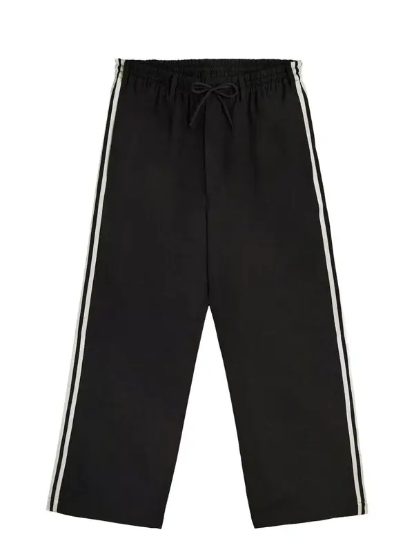 Y3 Wide-leg Track Pants - Black
