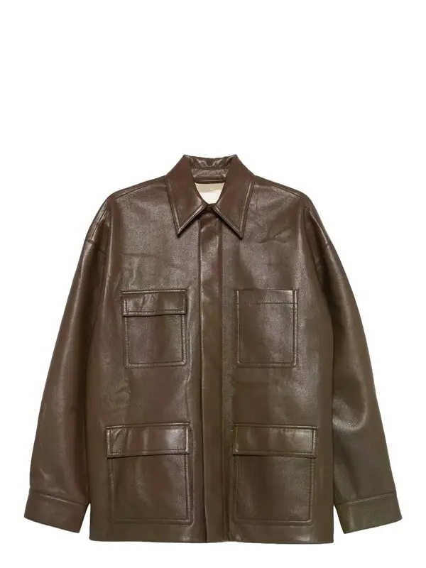 Nanushka Flap-pocket Overshirt - Brown