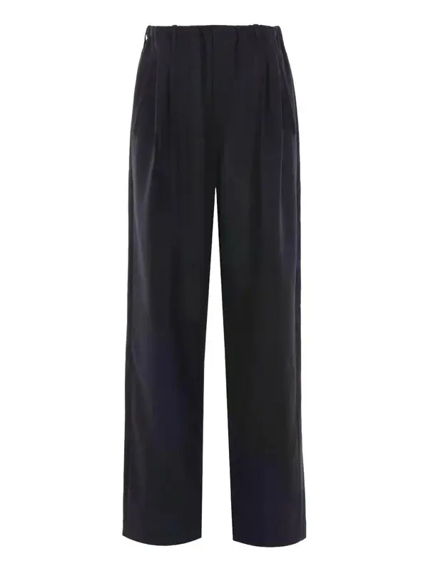 Brunello Cucinelli Pleat-detail Wool Trousers - Black