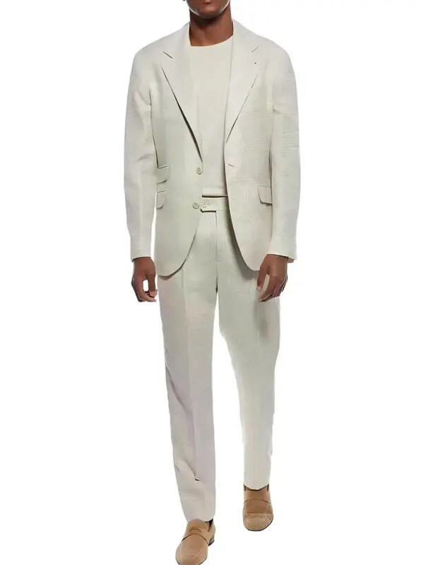 Brunello Cucinelli Single-breasted Suit - White