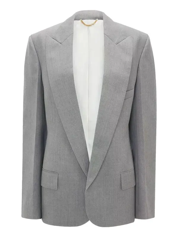 Victoria Beckham Sculptural-sleeve Jacket - Grey