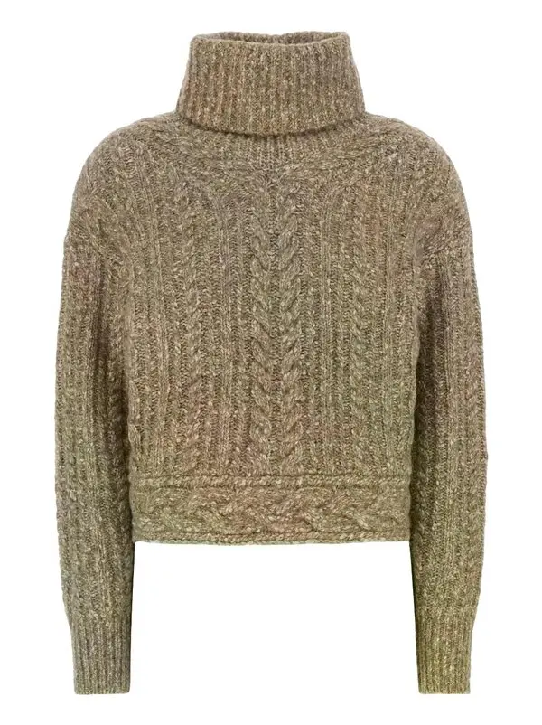 MARANT ETOILE Cable-knit Jumper - Brown