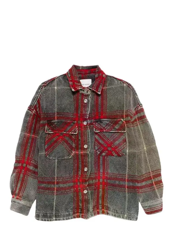 TRUE AVENUE Checked Jacket - Grey