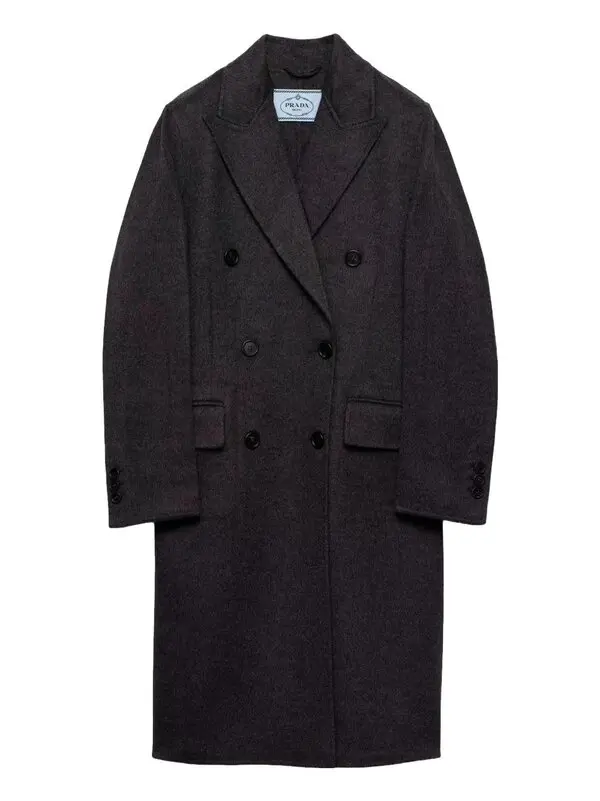 Prada Double-breasted Coat - Grey