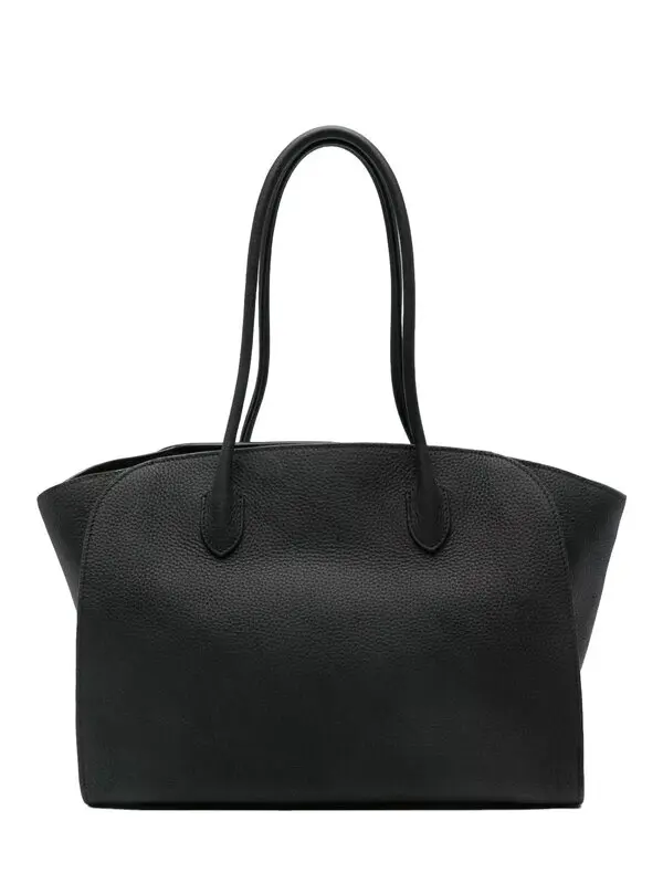 THE ROW Pebbled Leather Tote Bag - Black