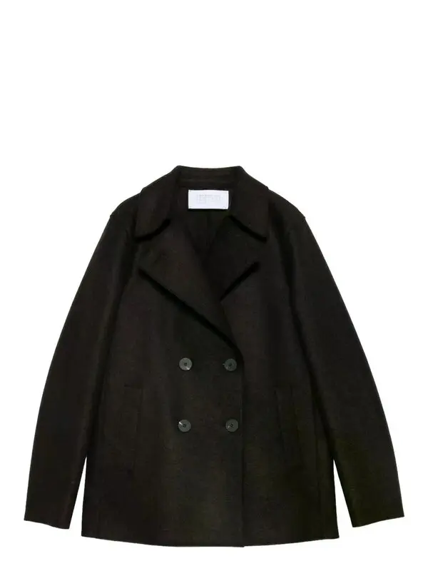 Harris Wharf London Double-breasted Wool Coat - Brown