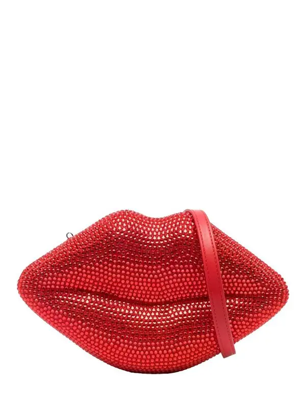 SIMONMILLER Crystal-embellished Clutch - Red